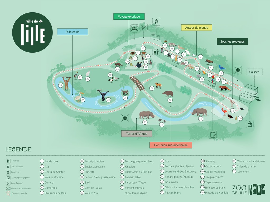 Le plan du zoo / Préparez votre visite / Zoo de Lille - www.lille.fr ...