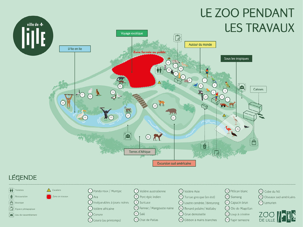 Le plan du zoo / Préparez votre visite / Zoo de Lille - www.lille.fr/Zoo-de-Lille